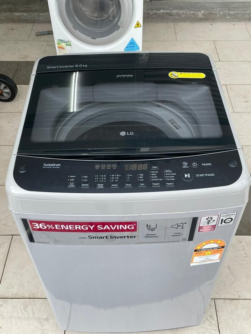 LG top load washing machine 9 kg inverter, TV & Home Appliances ...