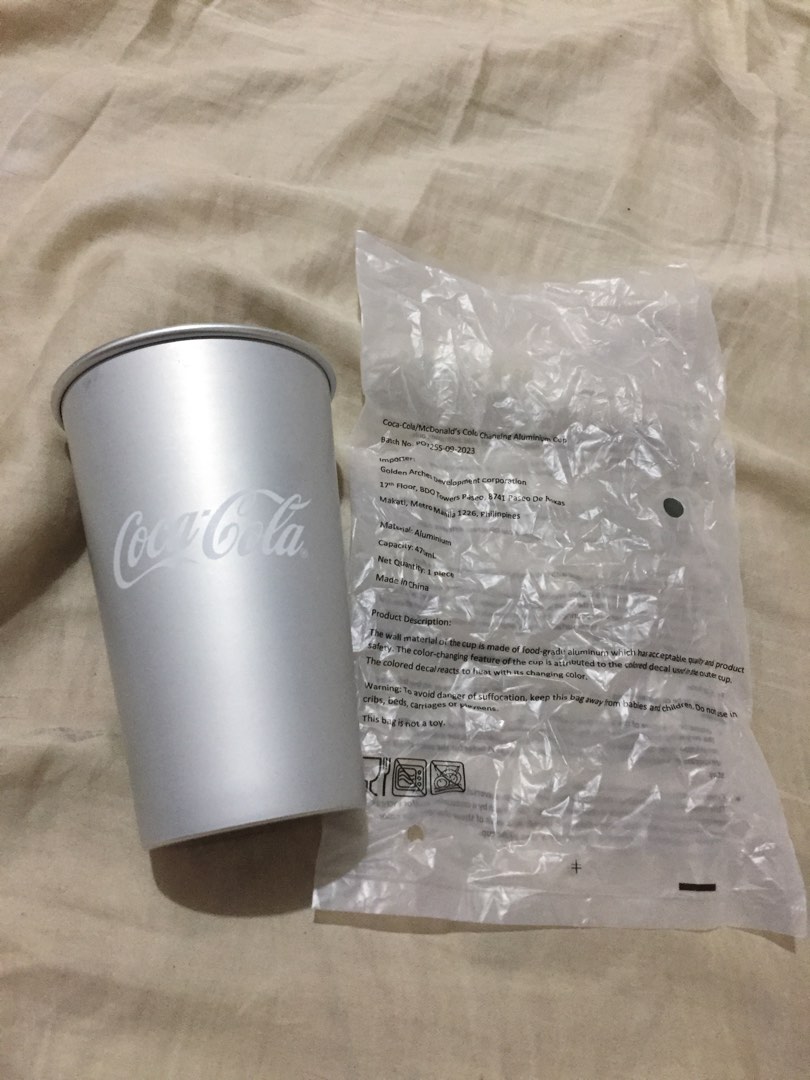 Limited Edition McDonalds x Coca-Cola Color Changing Cup (from Silver ...