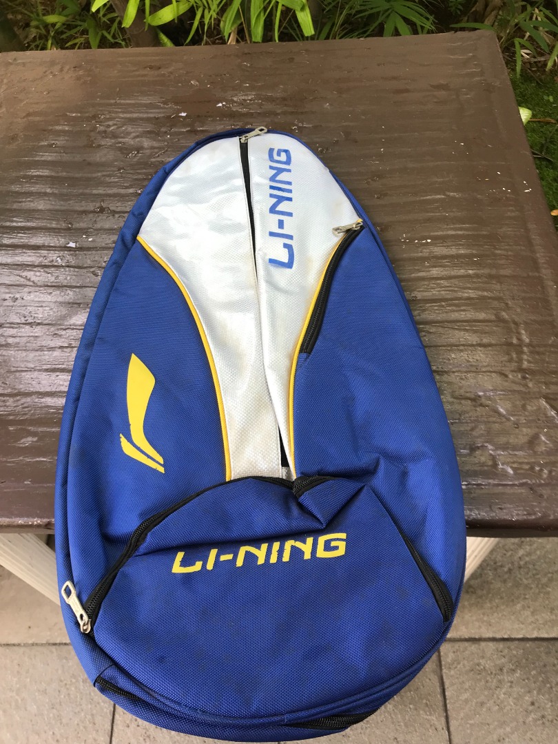 Lining racket bag. Bought for $49.90. Never used it but kept for a few ...