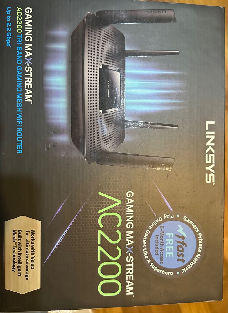 Linksys AC2200 Tri-Band Gaming Mesh Wifi Router, Computers & Tech ...
