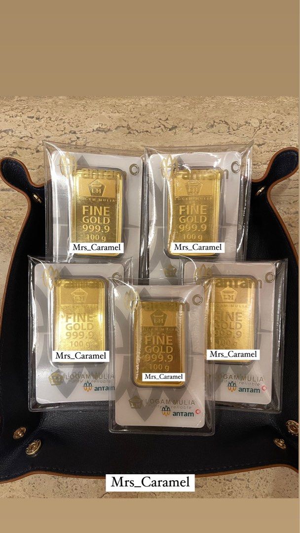 Logam Mulia Antam 100 Gram CertiEye, Barang Mewah, Aksesoris di Carousell