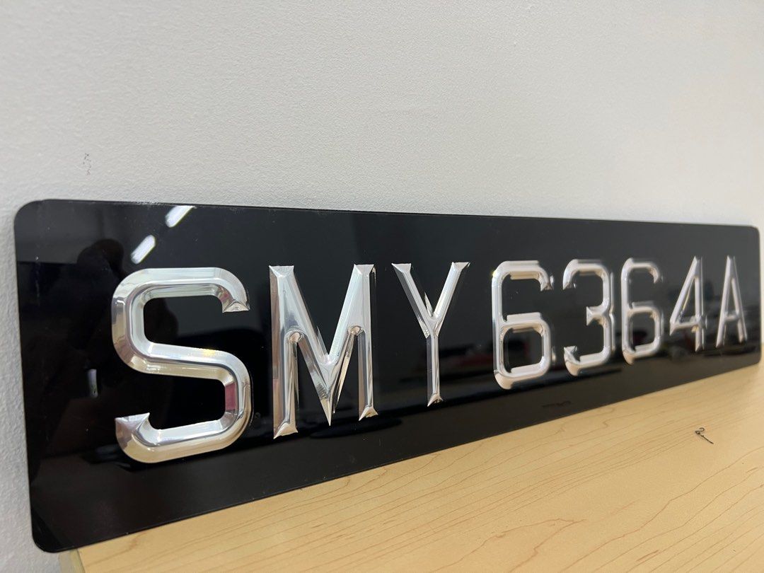 LTA compliant license plate 3D/Number plate/Car plate, Car Accessories ...