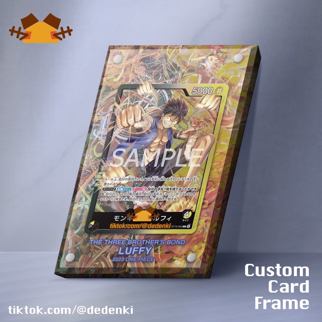 Luffy Leader ST13 Custom Card Frame, Hobbies & Toys, Toys & Games on ...