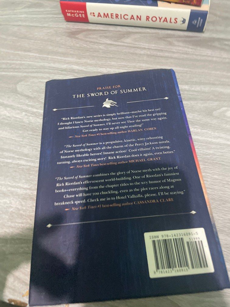 Magnus Chase The Sword of Summer (Hardbound), Hobbies & Toys, Books ...