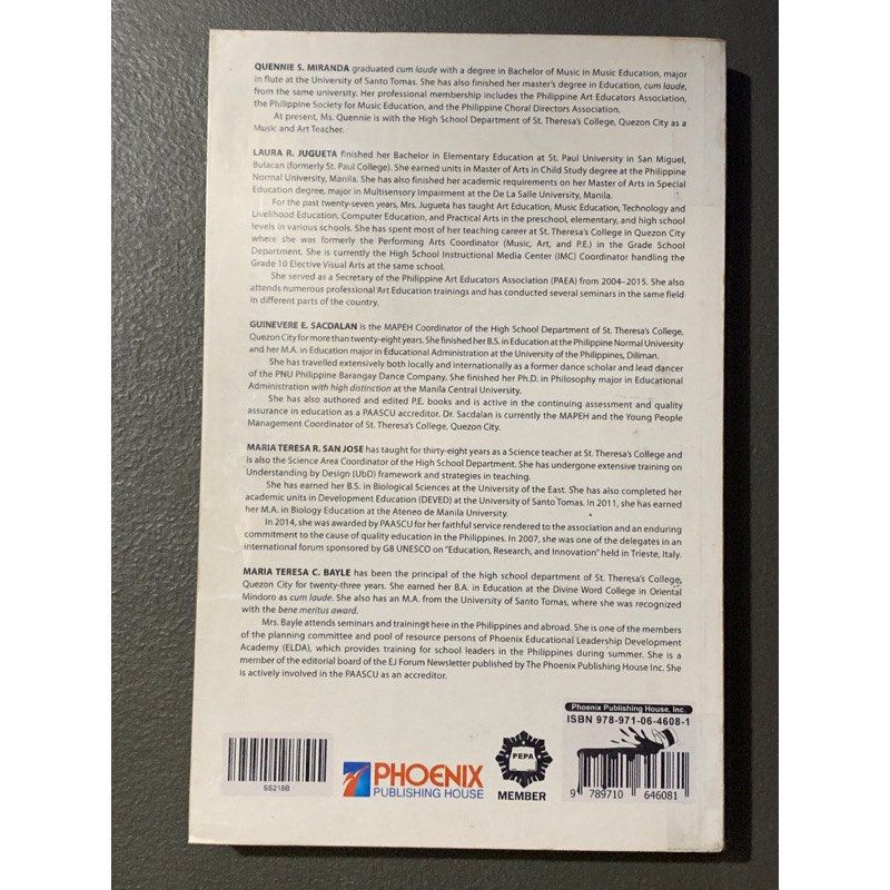 MAPEH for today’s learner 10 - Grade 10 Book Textbooks JHS, Hobbies & Toys, Books & Magazines ...