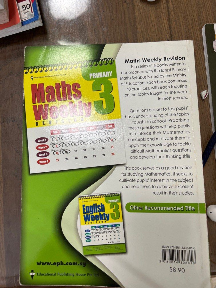 Math weekly revision primary 3, Hobbies & Toys, Books & Magazines ...