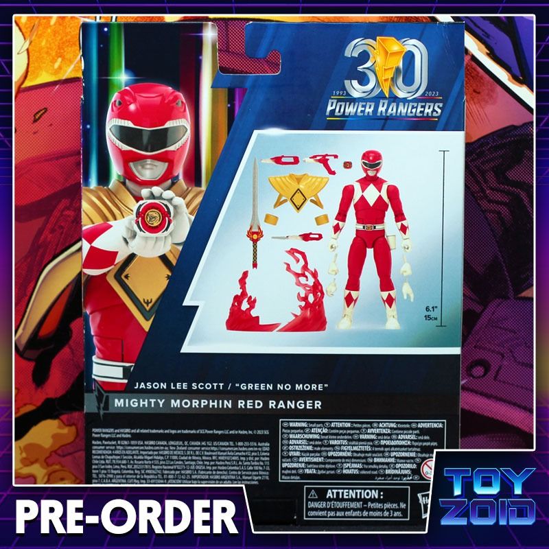 Mighty Morphin Power Rangers Lightning Collection Deluxe Red Ranger Remastered Exclusive ...