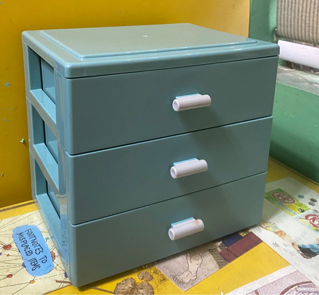 mini desk drawer storage box cabinet organizer, Furniture & Home Living ...