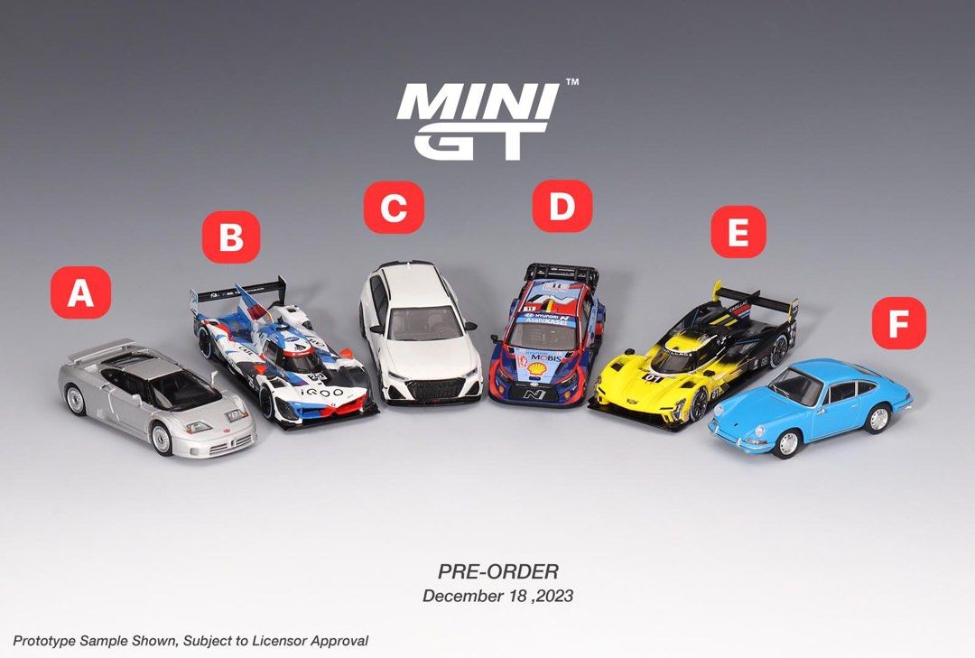 Minigt MINI GT 701 Audi ABT RS6 704 Bugatti EB110 707 Porsche 901 708 ...