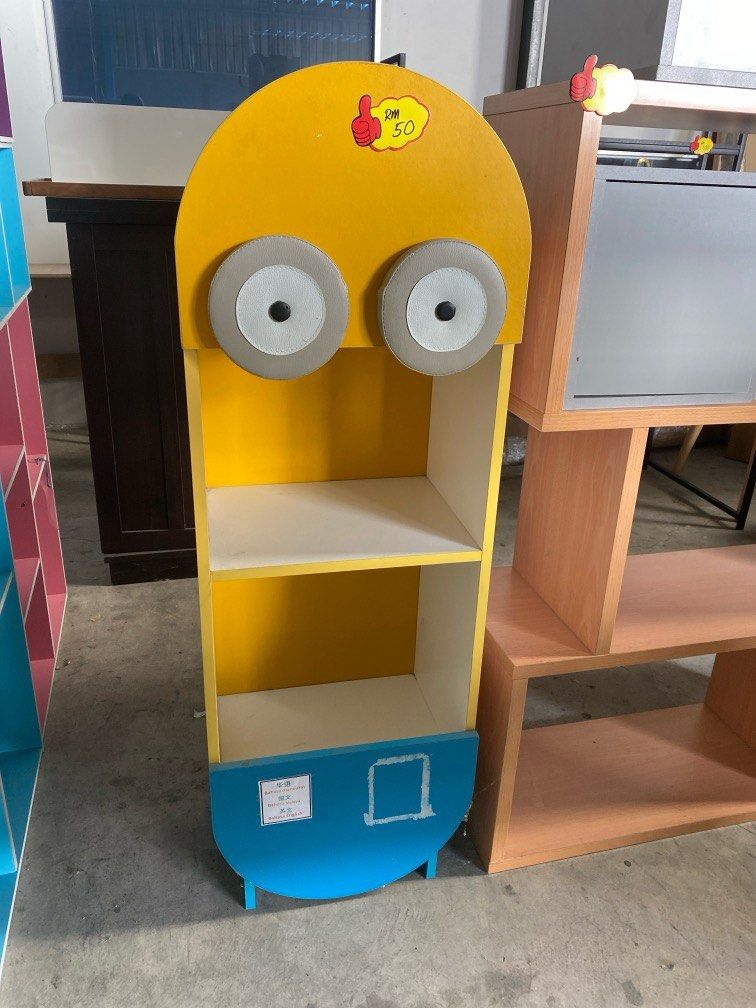 Minion storage book cabinet, Furniture & Home Living, Furniture ...