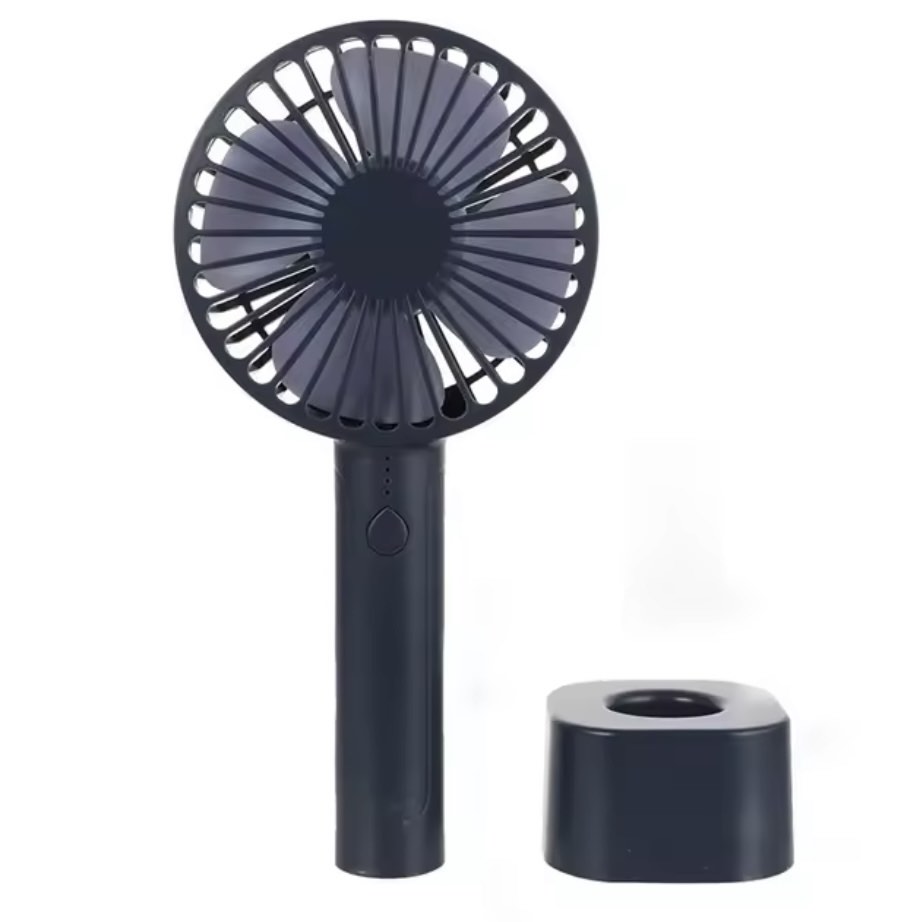 MINISO 1200mAh Handheld Small Fan with Base (Black), Furniture & Home ...