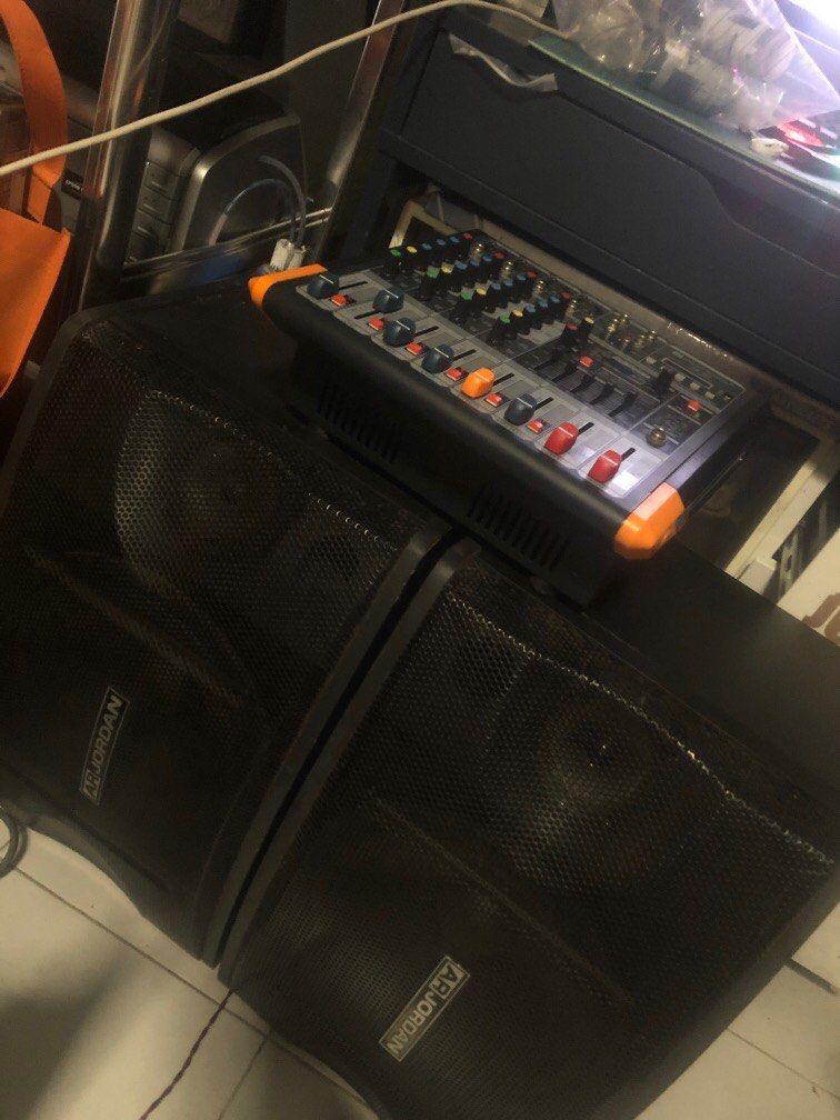 Mixing console with speakers, Audio, Soundbars, Speakers & Amplifiers ...