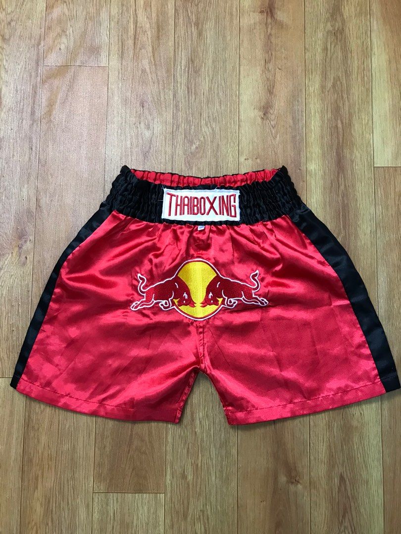 Muay thai/Thai Boxing Red bull Pant, Men's Fashion, Bottoms, Shorts on ...