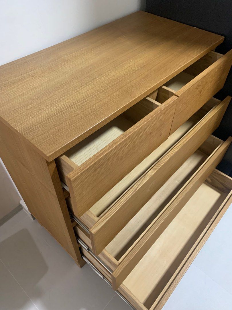 Muji Chest Drawer (80cm x 40cm x 83cm), Furniture & Home Living ...