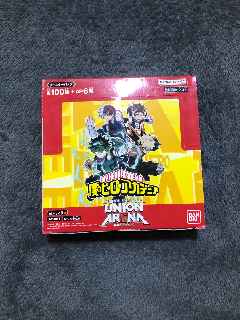 My Hero Academia (mha) UNION ARENA booster box, Hobbies & Toys, Toys ...