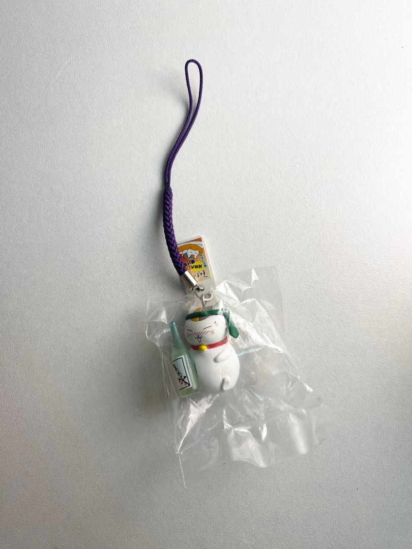 Natsume book of friends nyanko sensei soda phone charm, Hobbies & Toys ...
