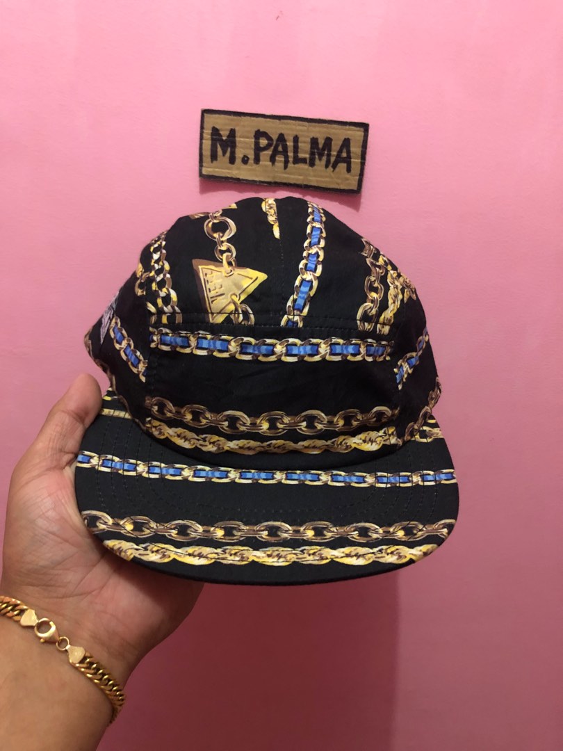 Neff 5 panel gold chain hat cap, Men's Fashion, Watches & Accessories ...