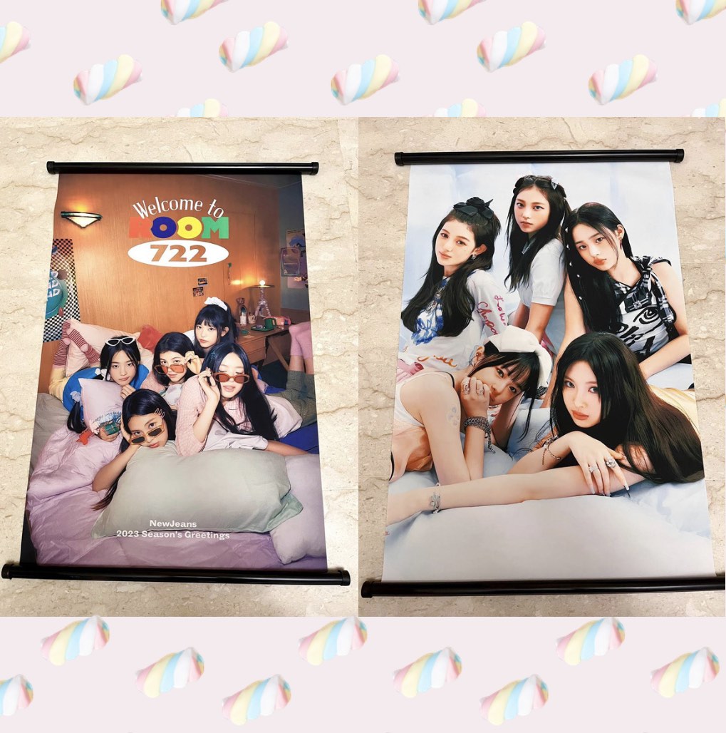 Newjeans cloth posters, Hobbies & Toys, Memorabilia & Collectibles, K ...