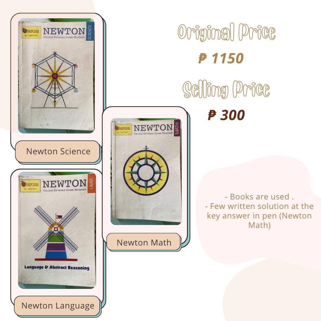 Newton Science, Language, and Math (CET REVIEWERS), Hobbies & Toys ...