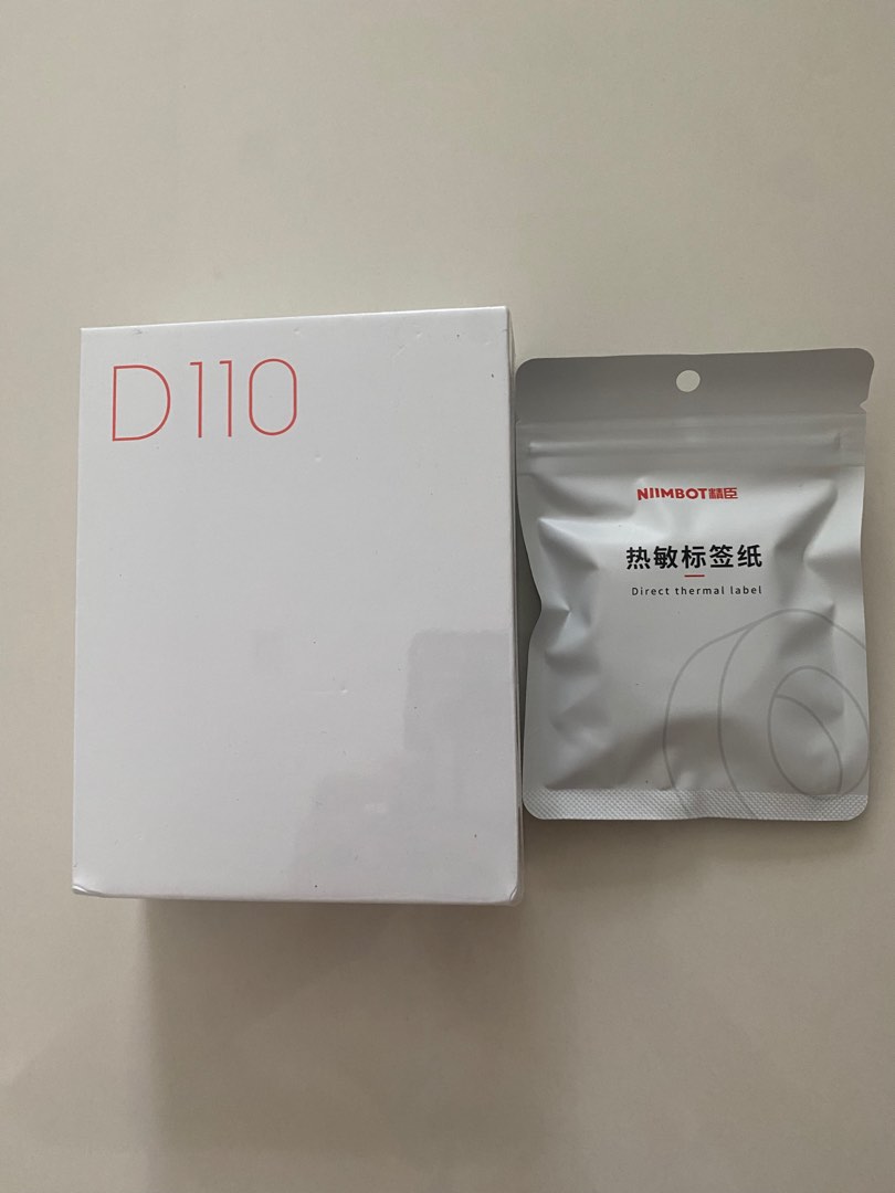 Nimbot D110 label printer + 1 pack label, Computers & Tech, Printers ...