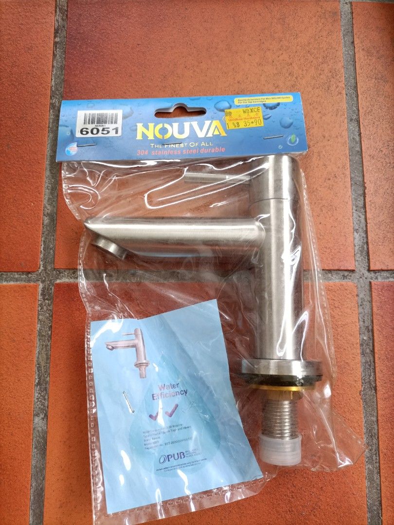 Nouva Stainless Steel Tap (b3), Furniture & Home Living, Bathroom ...