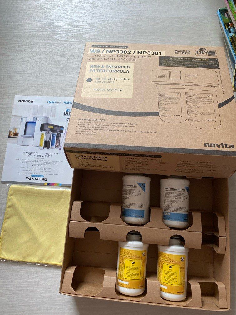 Novita W8/NP3302 HydroNano Filter Set, TV & Home Appliances, Kitchen ...