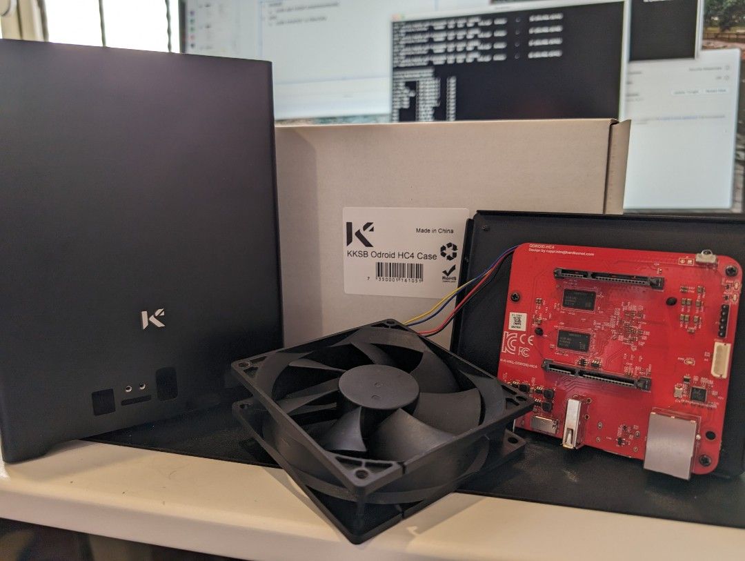 Odroid HC4 (OLED) NAS with KKSB HC4 chassis, Computers & Tech, Parts ...
