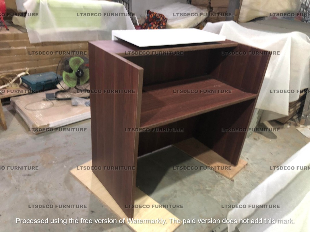 office table with counter top l office partitions, Furniture & Home ...