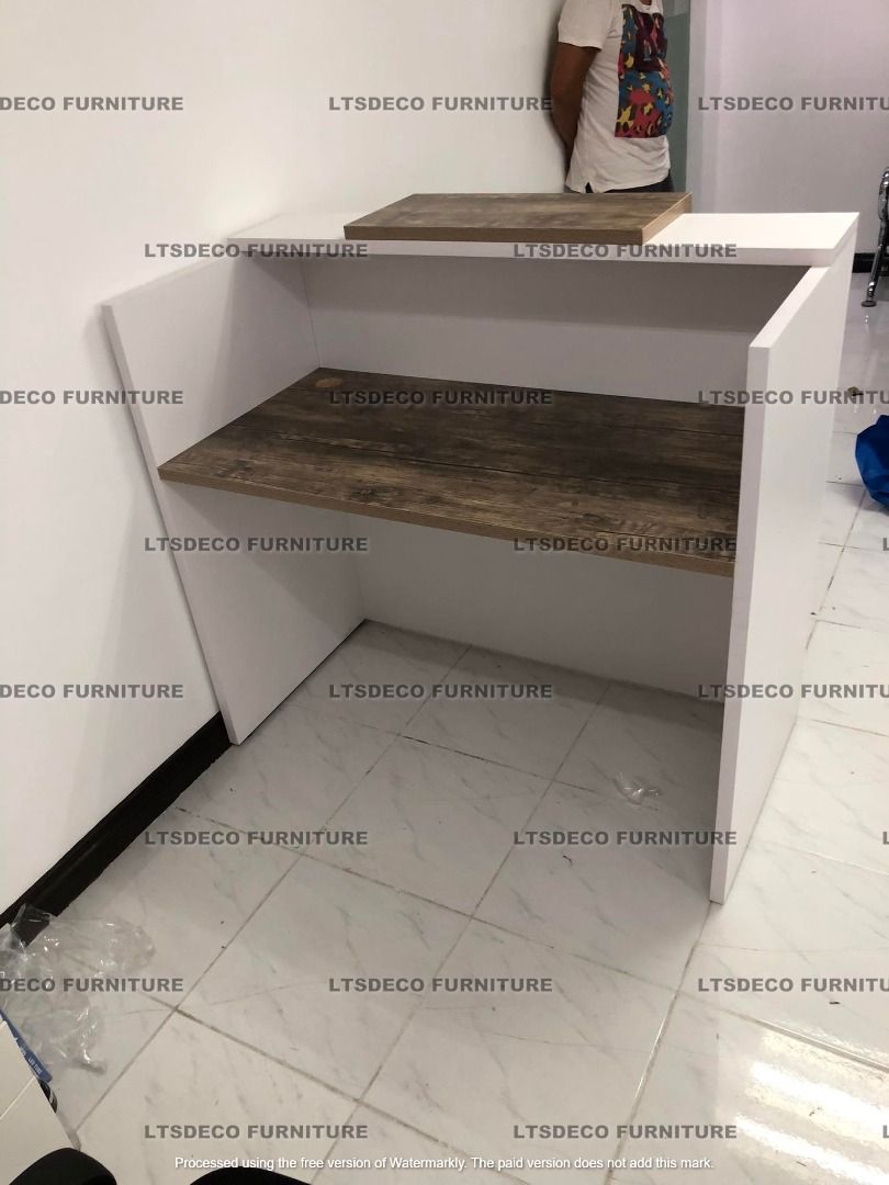 OFFICE TABLE WITH COUNTER TOP l OFFICE PARTITIONS, Furniture & Home ...