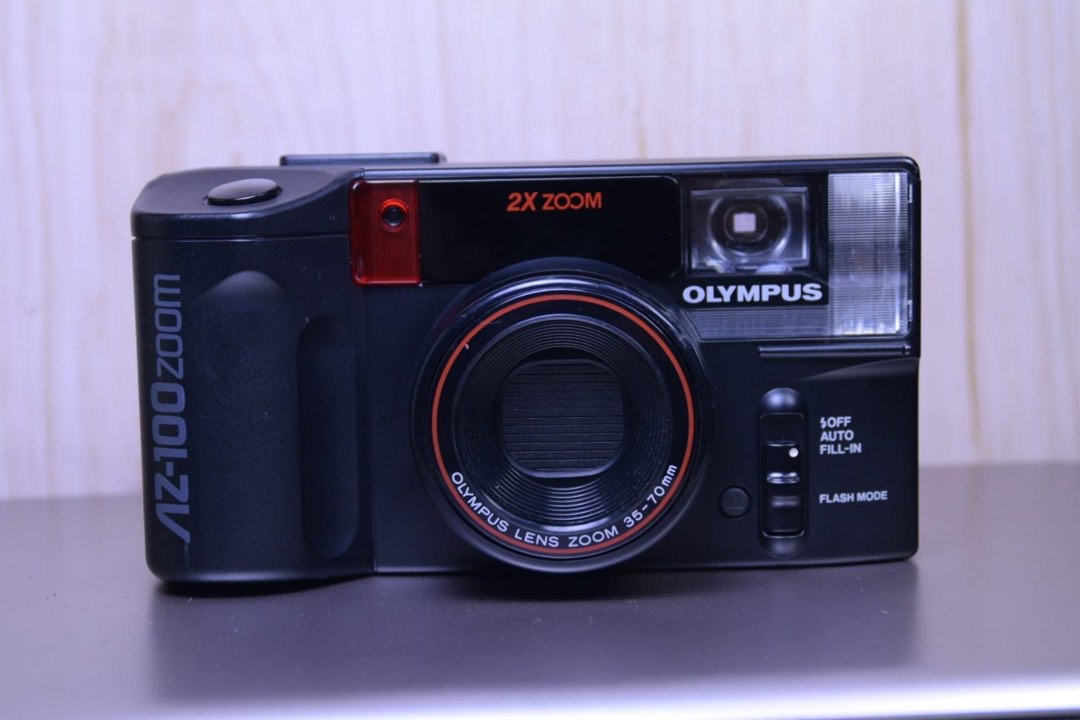 Olympus AZ-100 Zoom Film Camera, Photography, Cameras on Carousell