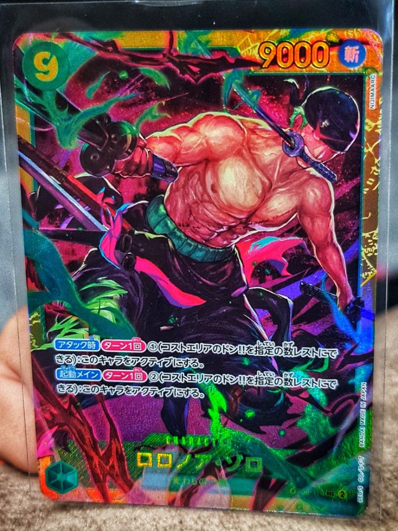 One Piece OP06 Zoro SEC, Hobbies & Toys, Toys & Games on Carousell