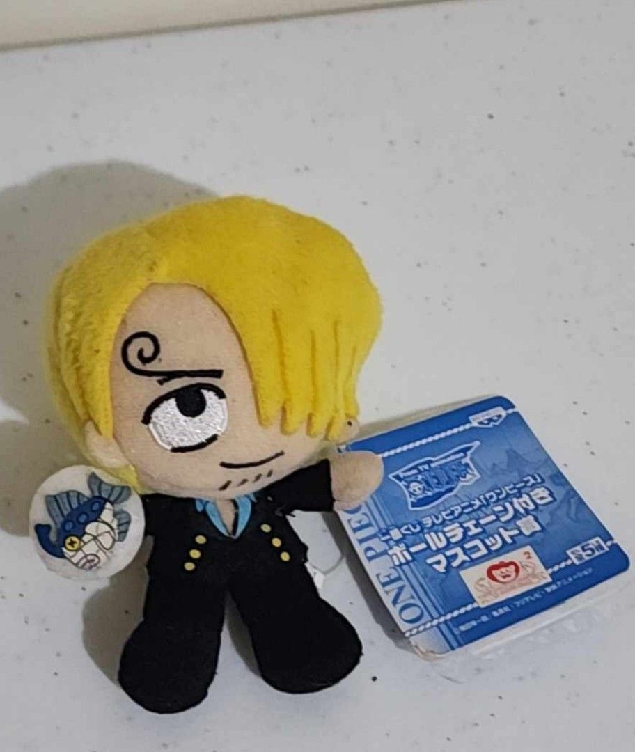 One Piece Sanji Plushie with Tag, Hobbies & Toys, Toys & Games on Carousell