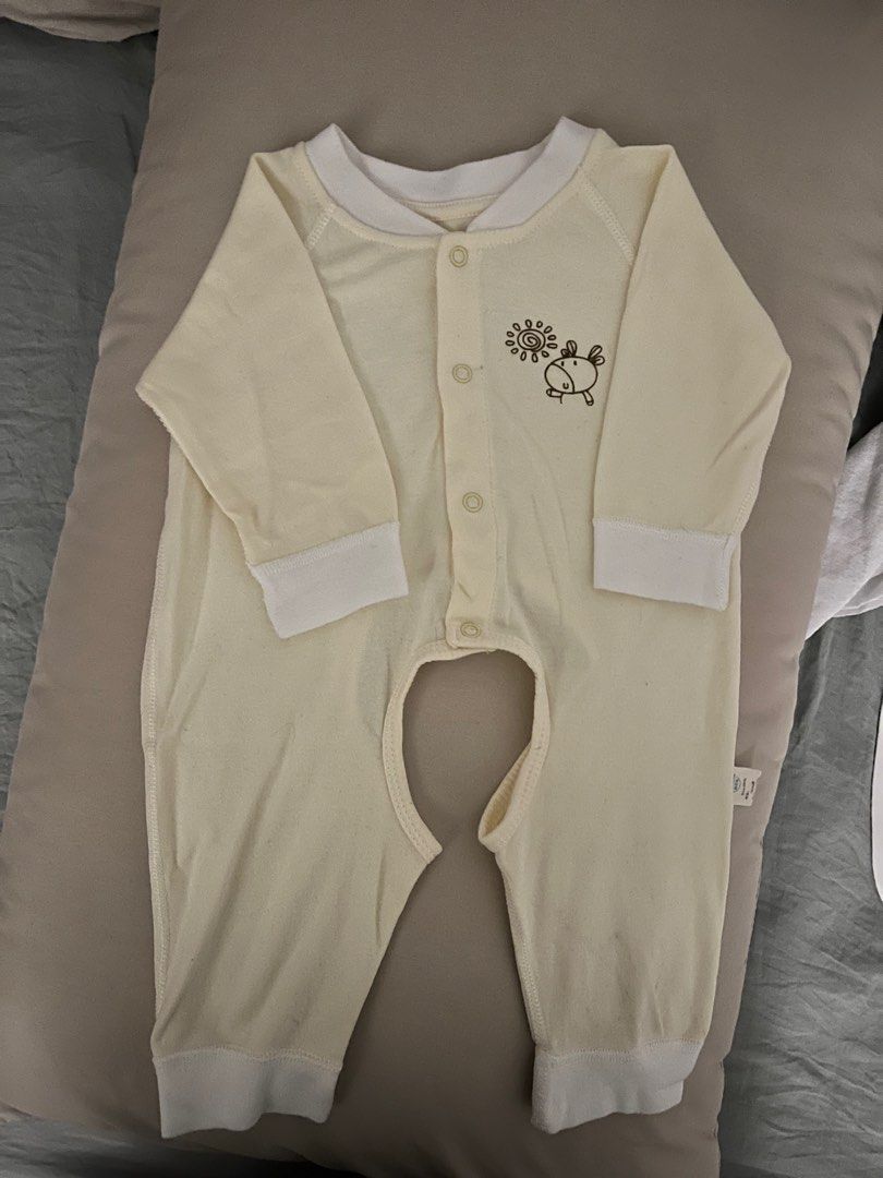 Open-crotch, baby onesie with cow design, Babies & Kids, Babies & Kids ...