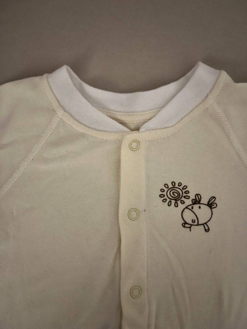 Open-crotch, baby onesie with cow design, Babies & Kids, Babies & Kids ...