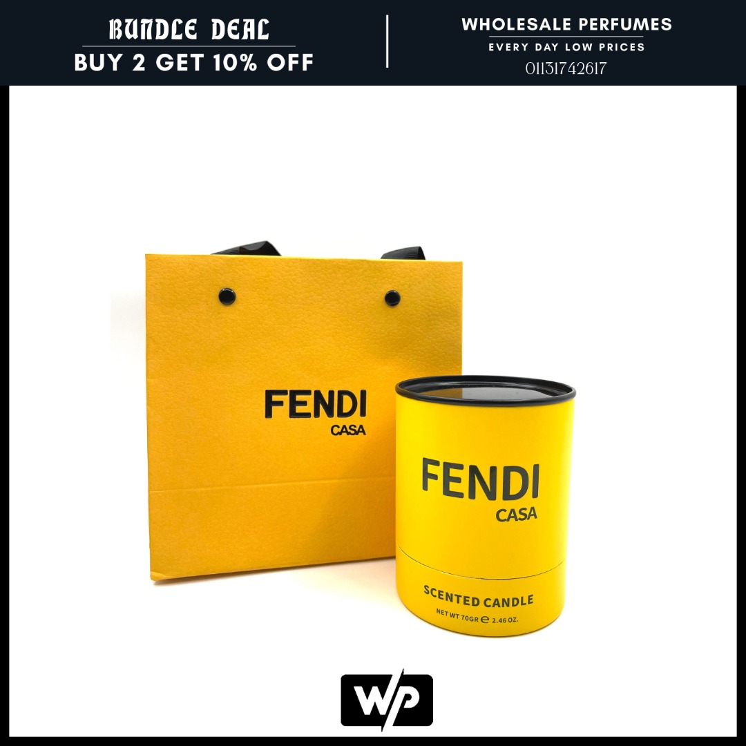 [ORIGINAL] FENDI CASA CLASSIC LIME BASIL 70G SCENTED CANDLE, Beauty ...