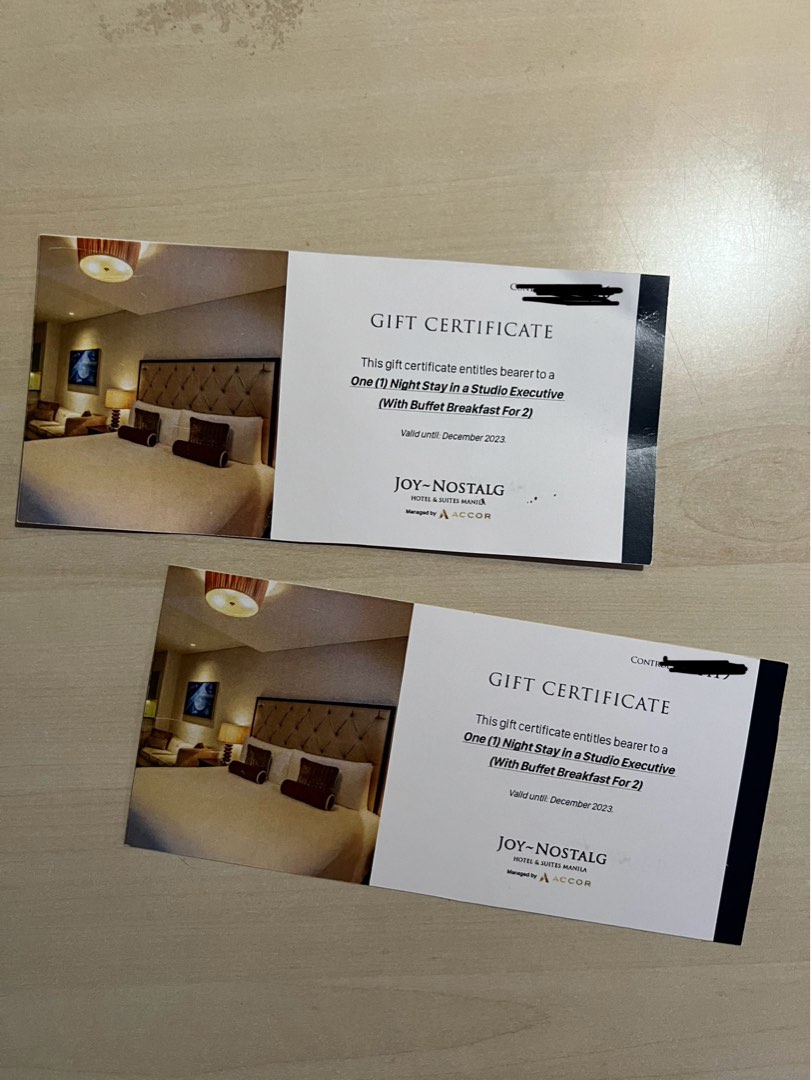 Overnight Stay for 2pax at Joy Nostalg, Tickets & Vouchers, Vouchers on ...