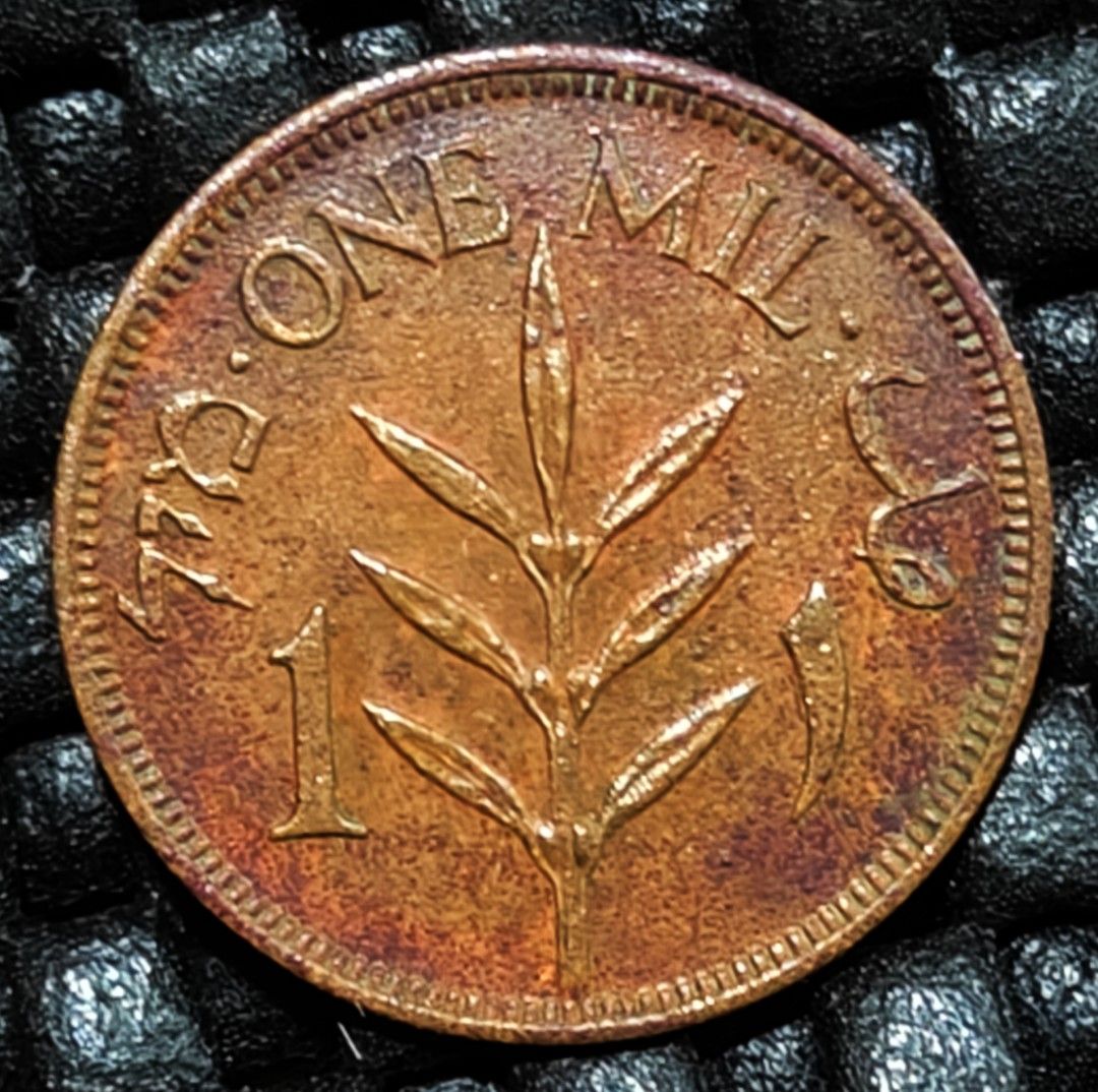 Palestine 1936 1 Mils Coin Currency XF(1), Hobbies & Toys, Memorabilia ...