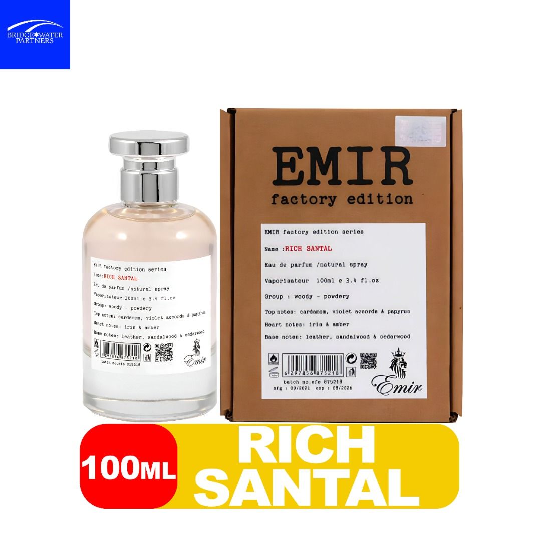 Paris Corner Emir Rich Santal EDP (100ml), Beauty & Personal Care ...