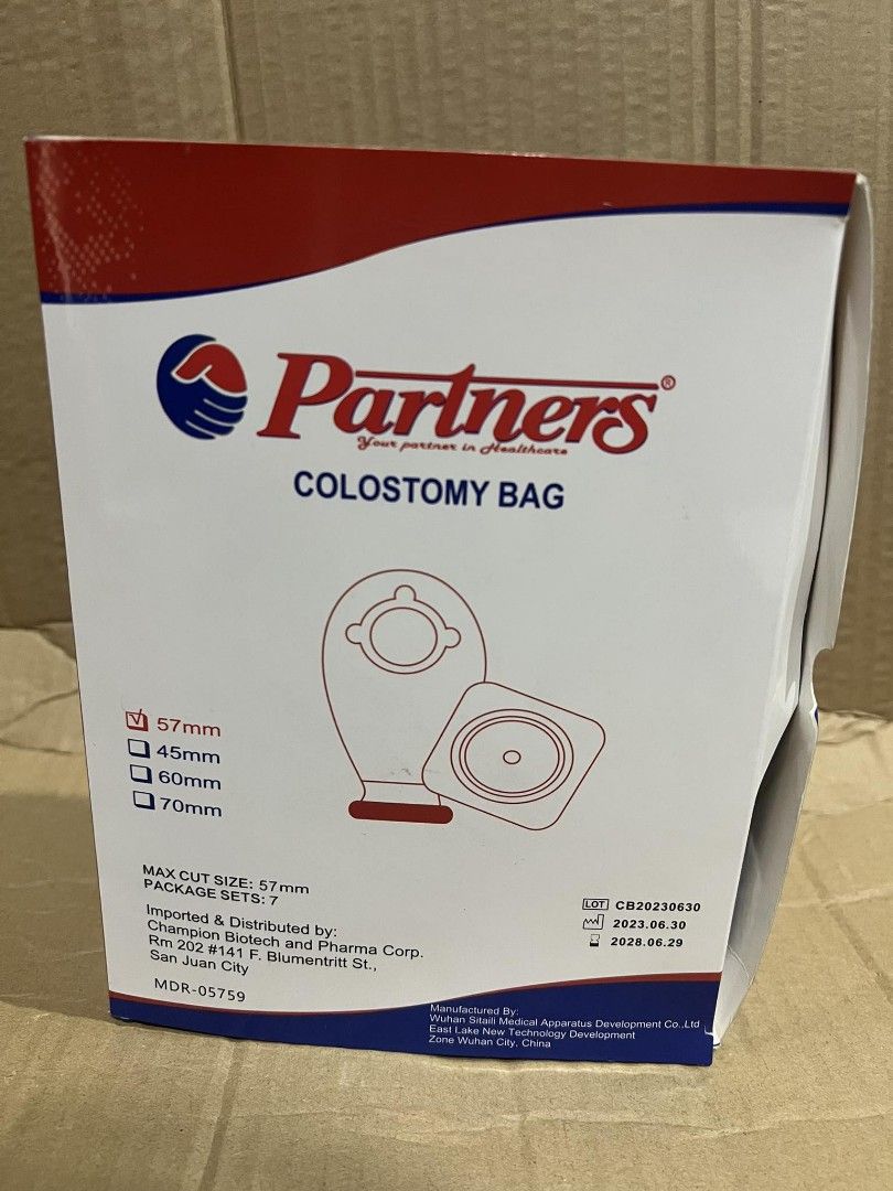 Partner colostomy bag, Beauty & Personal Care, Foot Care on Carousell