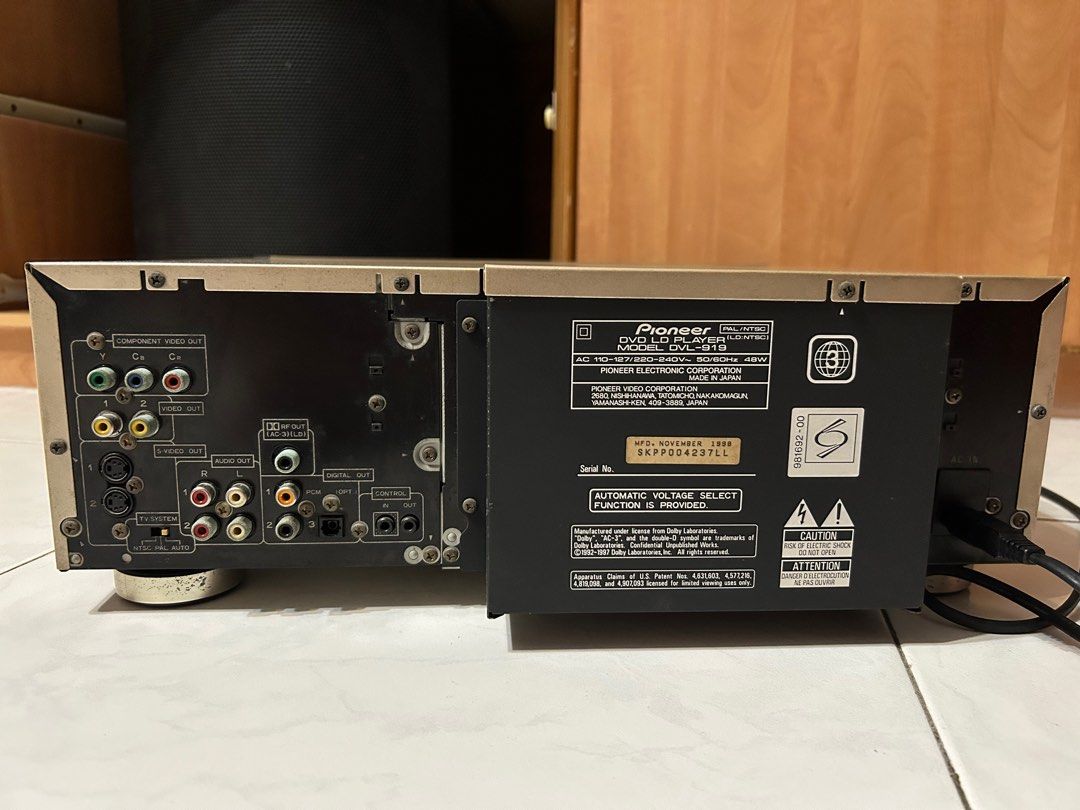Pioneer DVL-919 DVD,CD, Laserdisc Player, TV & Home Appliances, TV ...