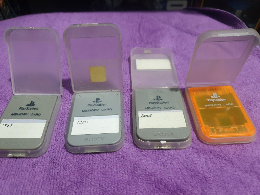 Sony Playstation PS1 PSX memory cards console PS video games gaming ...