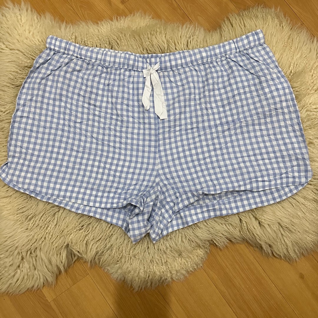PLUS SIZE JOE FRESH Garterized Short XL on tag Pambahay short Gingham ...