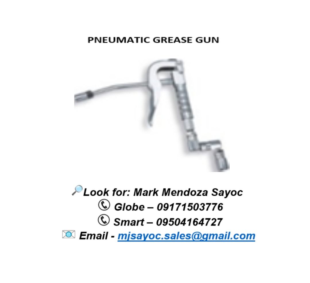 PNEUMATIC GREASE GUN, Commercial & Industrial, Construction Tools ...