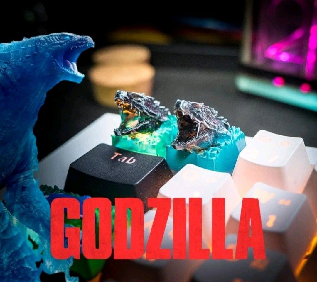 [PO] Godzilla King Kong Mecha godzilla king ghidorah artisan keyboard ...