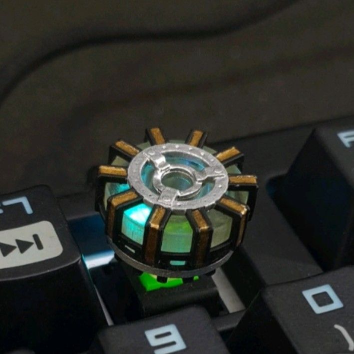 [PO] Iron man ark reactor artisan keycap Marvel Avengers key cap ...