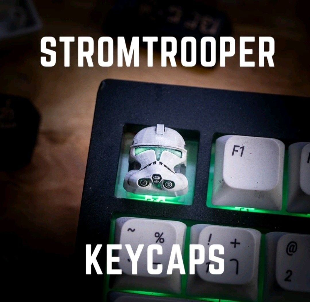 [PO] Starwars storm trooper artisan keycap, Computers & Tech, Parts ...