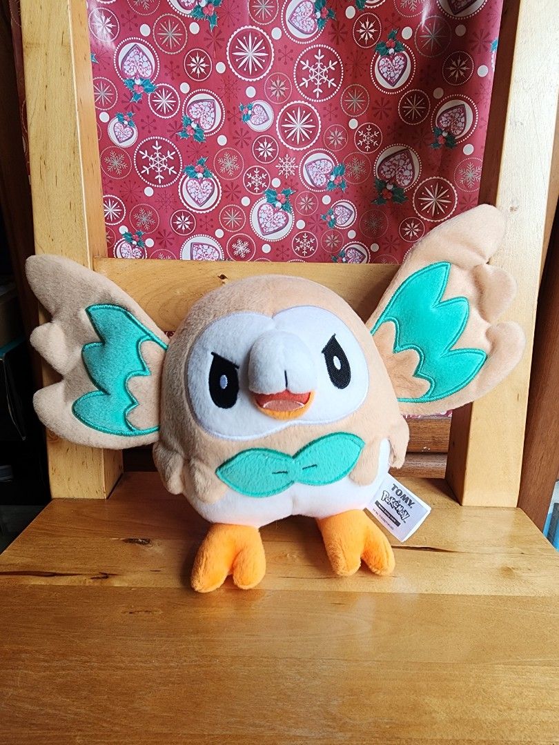 Pokemon Plushie Plushy Plush Toy Rowlet Litten Poplio, Hobbies & Toys, Toys & Games on Carousell