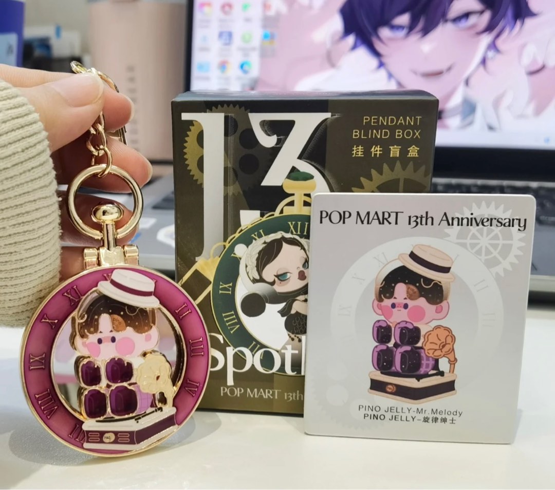 Popmart 13th anniversary pendant pinojelly, Hobbies & Toys, Memorabilia ...