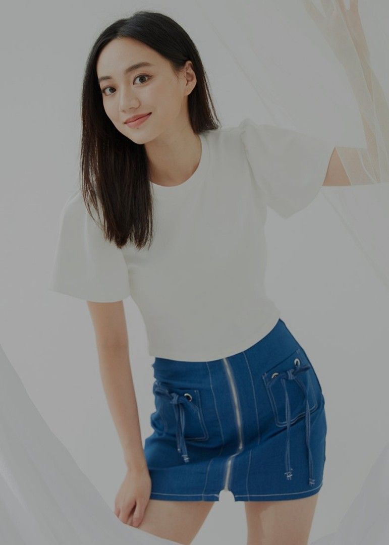 Purpur Shanina Side Zip Top, Women's Fashion, Tops, Blouses on Carousell