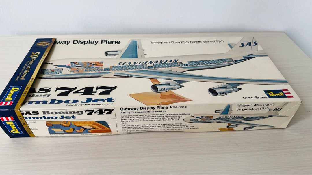 Rare antique model kit from Revell 50 years anniversary edition of 1: ...
